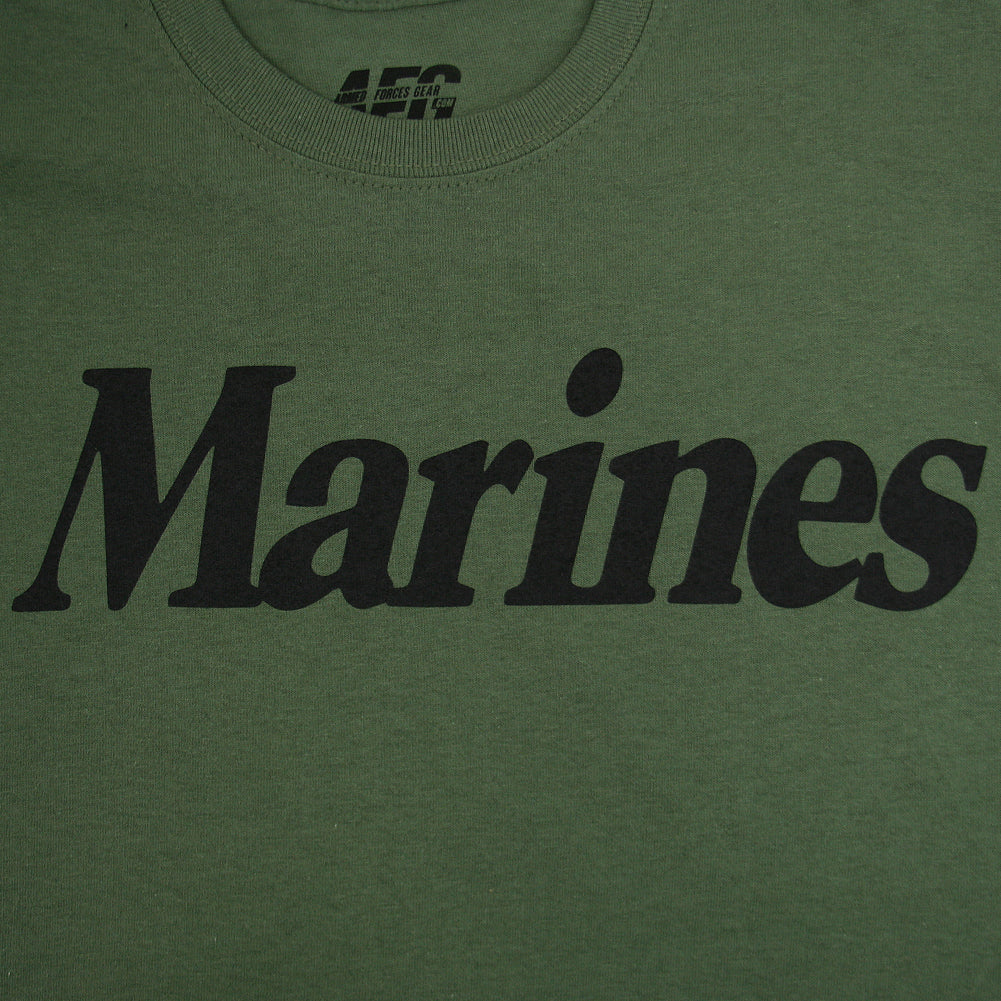 USMC T-Shirts: Marines Logo Core T-Shirt in OD Green